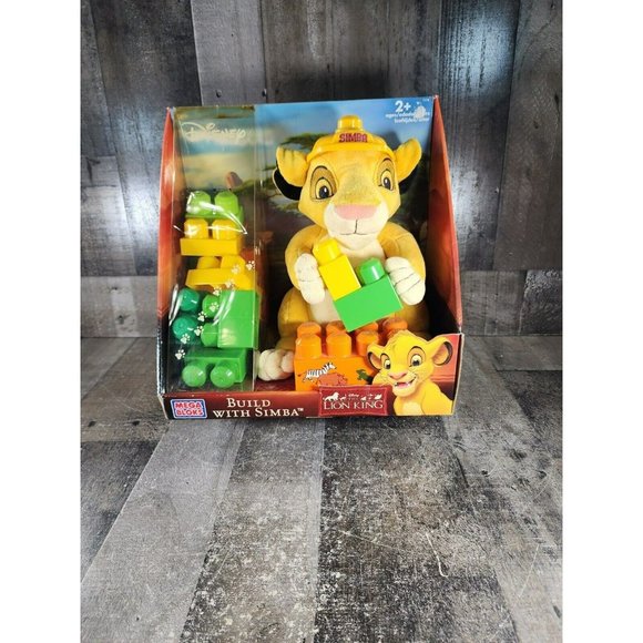 Mega Bloks | Toys | Disney Mega Bloks Build With Simba Lion King Plush ...